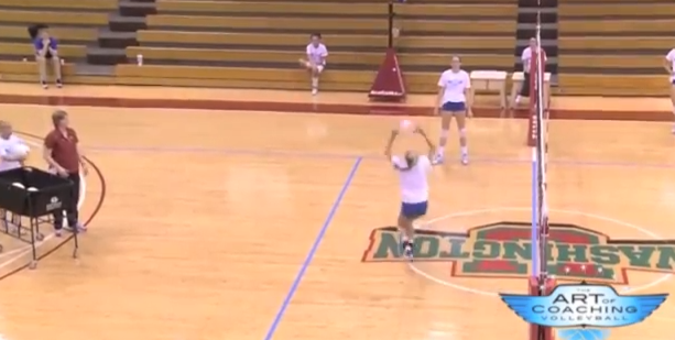 Setter transition drill - The Art of Coaching Volleyball