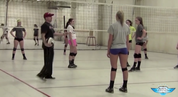 Back-row attacking with MBs up - The Art of Coaching Volleyball
