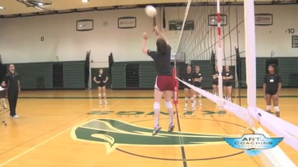 Fooling the other team with the dump - The Art of Coaching Volleyball