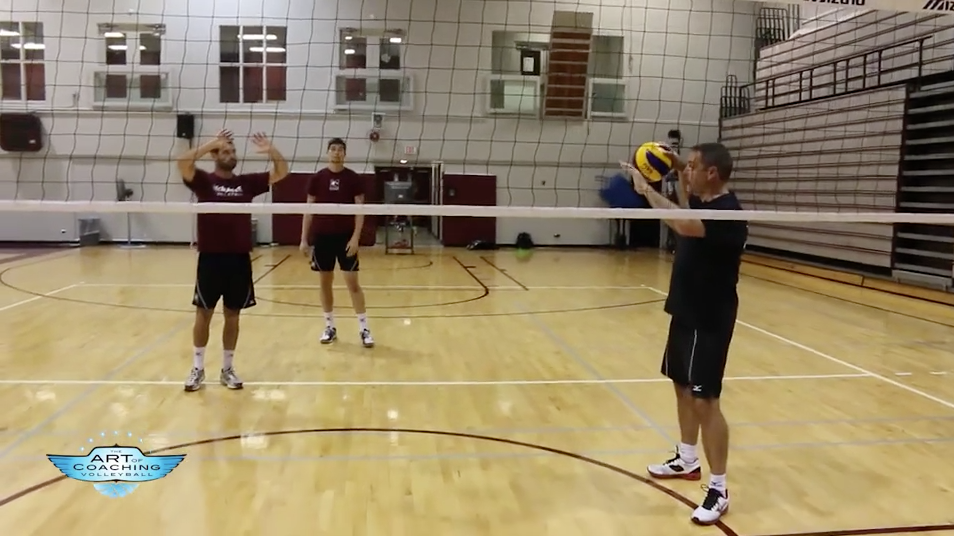 Side setting for better vision - The Art of Coaching Volleyball