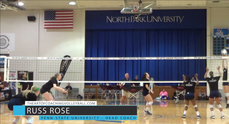 Start of practice drill with Russ Rose - The Art of Coaching Volleyball