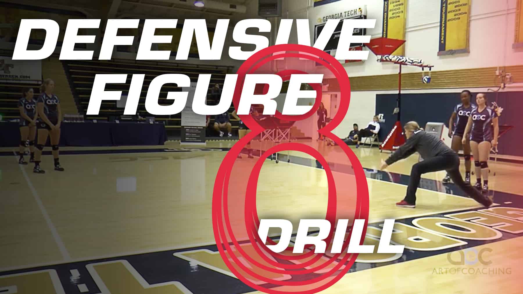 Defense figure 8 drill - The Art of Coaching Volleyball