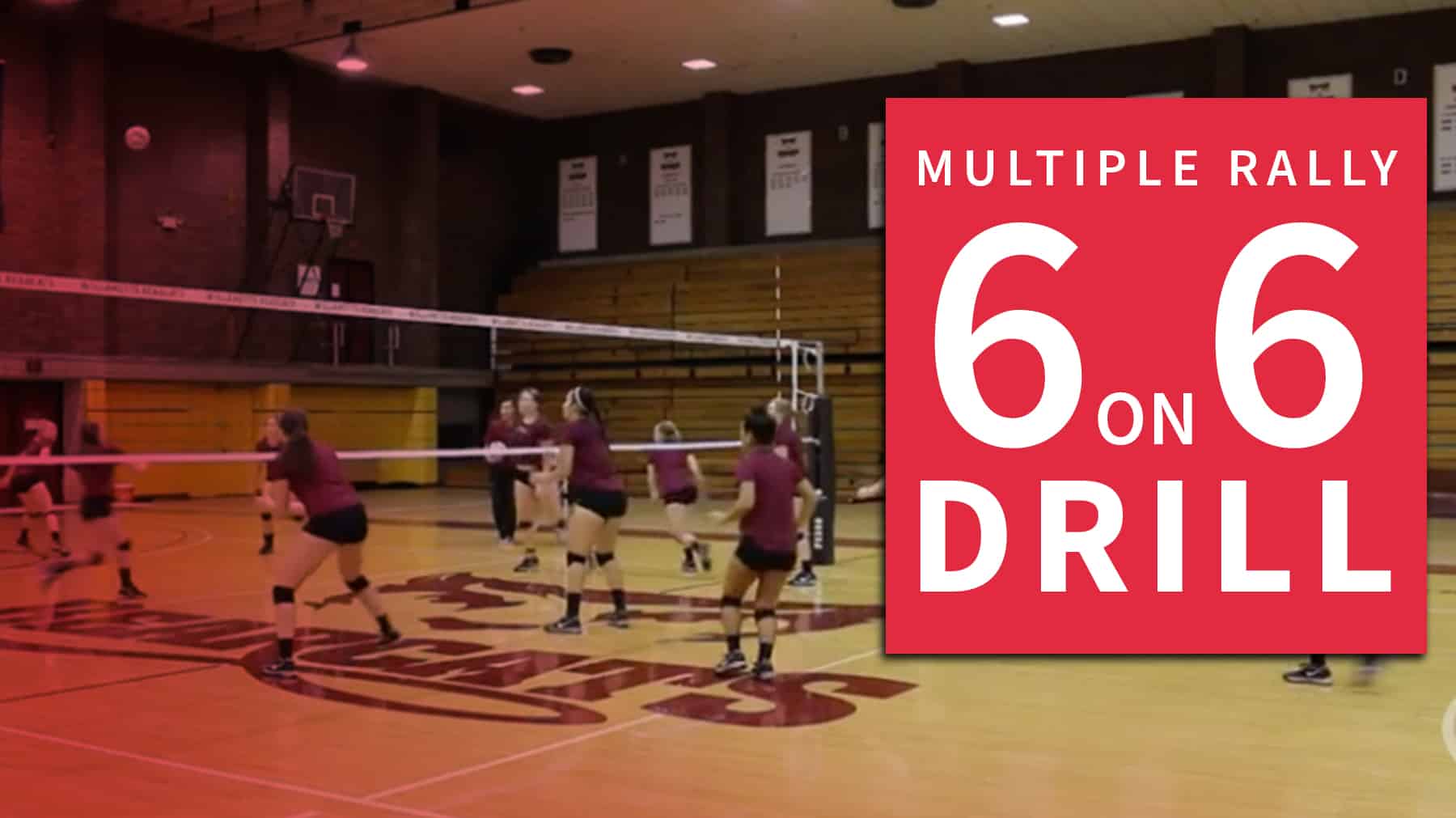 Multiple rally 6-on-6 drill - The Art of Coaching Volleyball