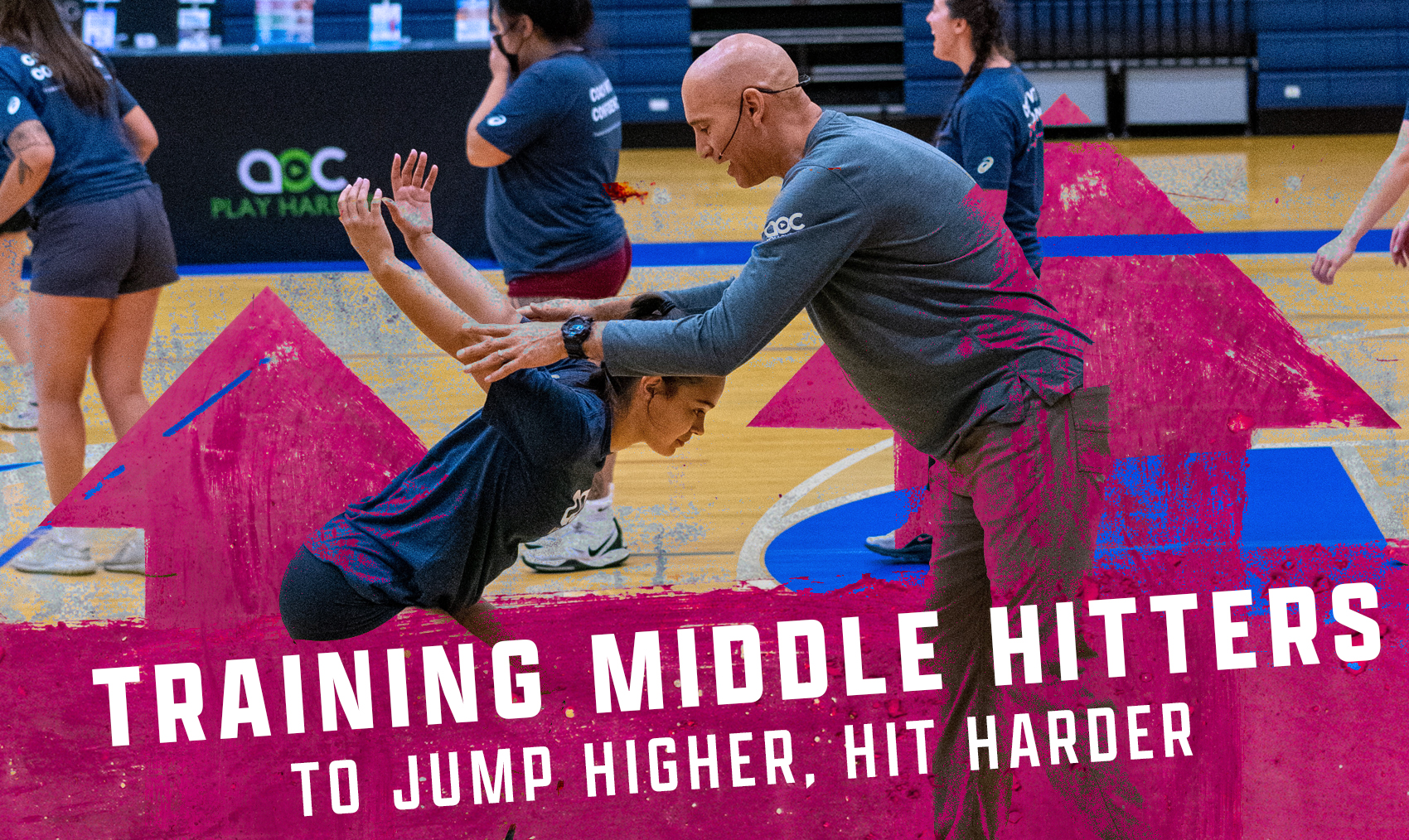 Training middle hitters to jump higher, hit harder
