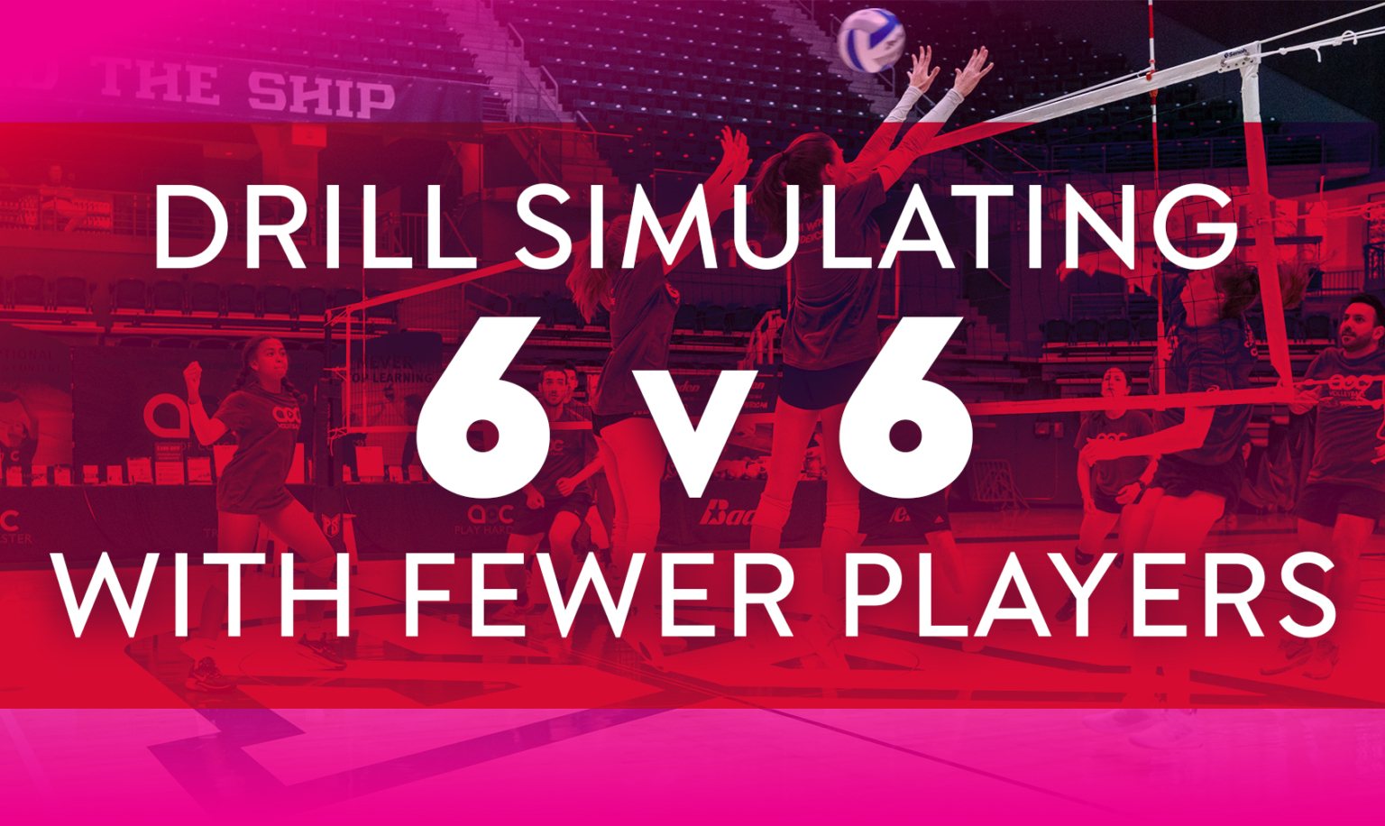 Drill simulating 6 v 6 with fewer players - The Art of Coaching Volleyball